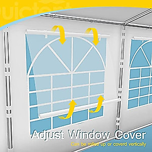 Quictent 20'x 40' Upgraded Galvanized Heavy Duty Gazebo Party Wedding Tent Canopy Carport Shelter with Carry Bags(20x40, White)