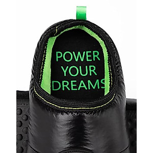 Xbox Slippers Boys Kids Teens Game Console Logo Green Black Shoes 2.5 US