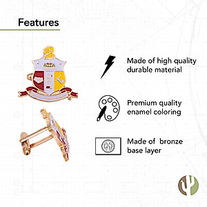 Desert Cactus Kappa Alpha Psi Fraternity Greek Formal Wear Blazer Jacket (Crest Cufflinks)