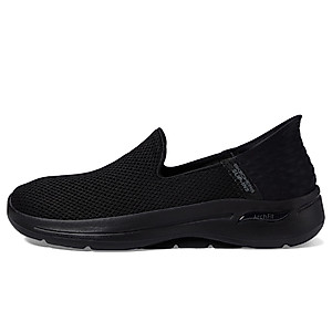 Skechers Go Walk Arch Fit Summer Views Hands Free Slip-Ins Black 9 B (M)