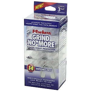 Plackers Grind No More Dental Night Guard for Teeth Grinding, 14 Count