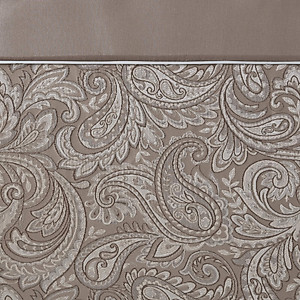 Madison Park Aubrey Design Stripe Top Modern Shower Curtain, Jacquard Traditional Shower Curtains for Bathroom, 72 X 72, Blue