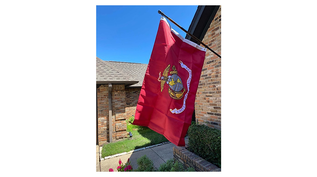 Double-Sided USMC Flag 3x5 - Heavy Duty Polyester