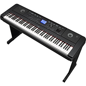 YAMAHA DGX660B 88-Key Weighted Digital Piano With Furniture Stand, Black