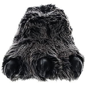 FEETMOJI Toddler Slipper Bear Claw, Monster Claw Novelty Slipper, Grey, Size 5/6