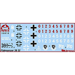 Sd Kfz 140 Ausf M Flakpanzer 38(t) Gepard German Tank Model Kit 1/35 Scale - Military WW2 Tank Miniatures Plastic Model Set Army Vehicle Building Kit with Assembly Instructions in Russian Language
