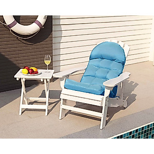 COSNUOSA Rocking Chair Cushion High Back Adirondack Chair Cushion Waterproof Patio Cushions for Outdoor Furniture Sky Blue