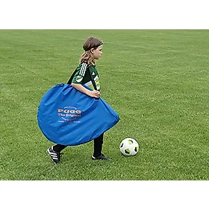 PUGG 4 Foot Pop Up Soccer Goal - Portable Training Futsal Football Net - The Original Pickup Game Goal (Two Goals & Bag)