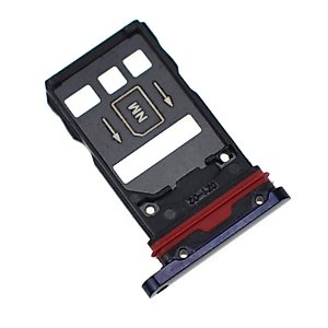 Dual Sim Card Tray with Micro SD Slotwith Waterproof Rubber Ring Replacement for Huawei Mate 20 Pro Phantom Black LYA-L09 LYA-L29 LYA-AL00 LYA-AL10 LYA-TL00