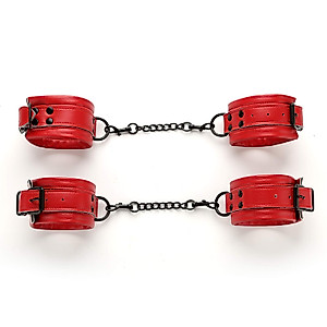 EXREIZST 3 in 1 Spreader Bar with 4 Leather Straps Set Adjustable Bar Training Tools Set, Black