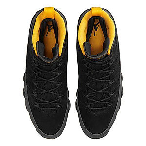 Men's Jordan 9 Retro Dark Charcoal Black/University Gold (CT8019 070) - 9.5