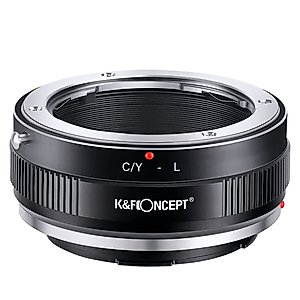 K&F Concept Lens Mount Adapter C/Y-L Manual Focus Compatible with Contax/Yashica (C/Y) Lens to L Mount Camera Body
