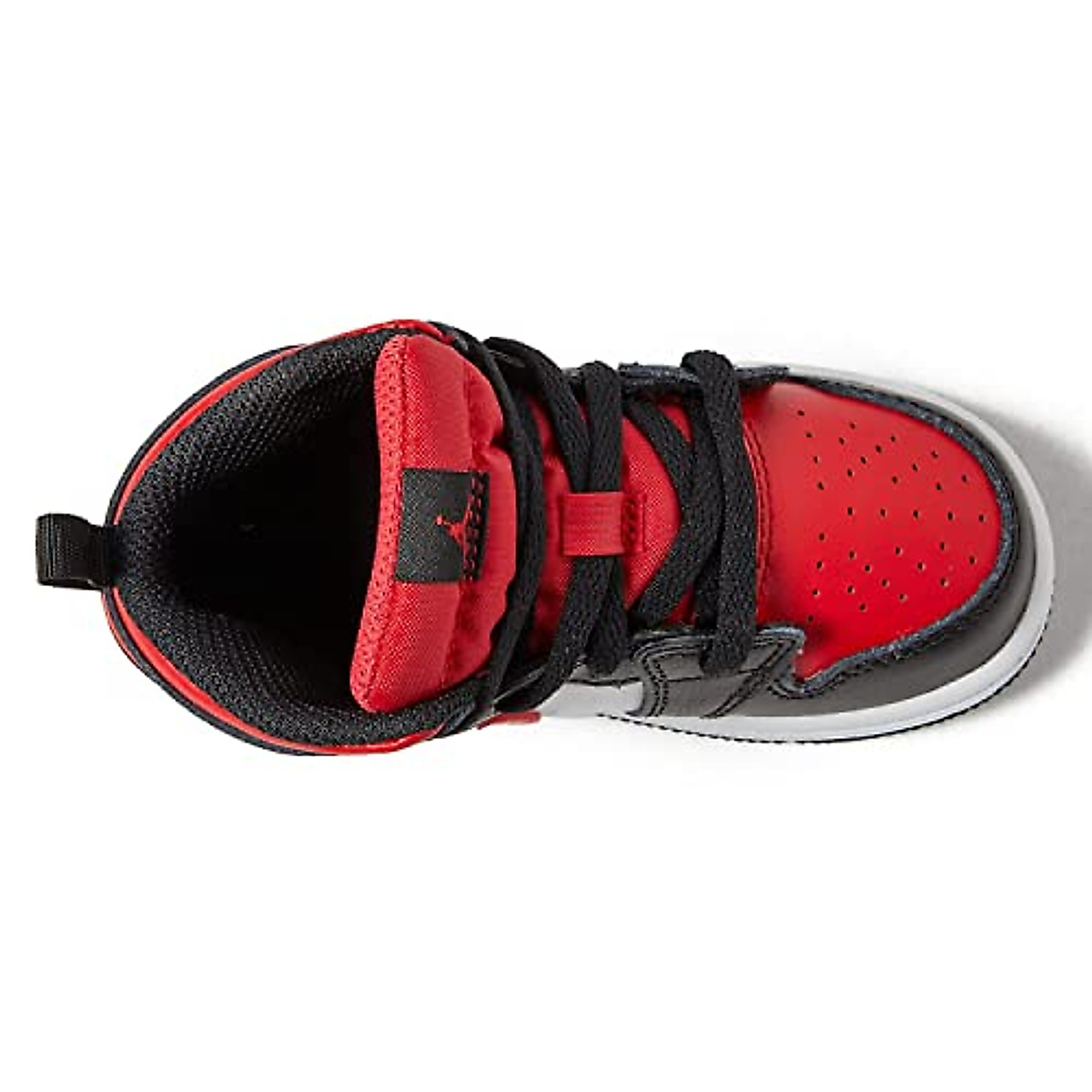 Jordan Baby Boy's 1 Mid (Infant/Toddler) Black/Fire Red/White 4 Toddler M