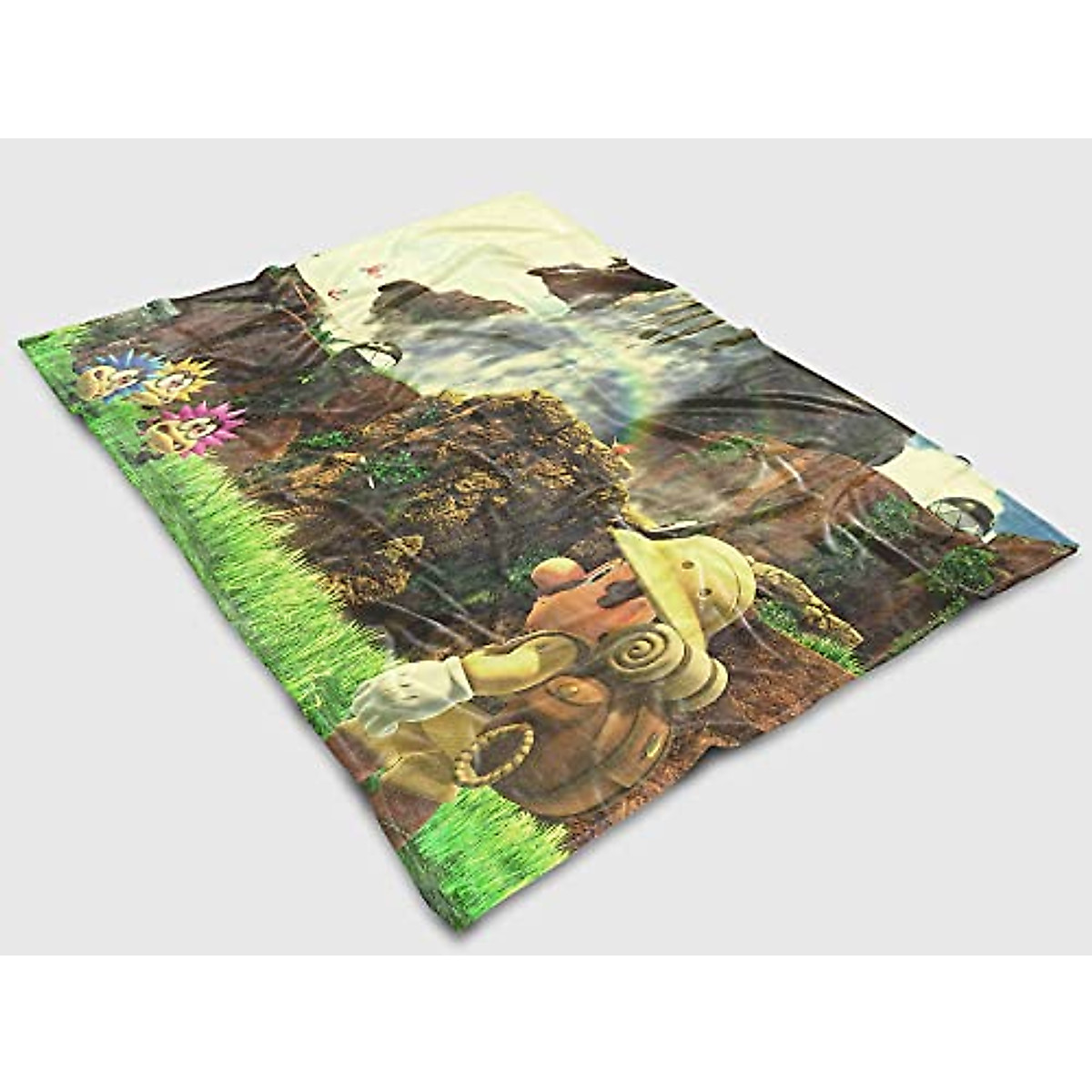 NICHIYOBI Redcap Beard Plumber Bros Game Flannel Blanket Kobayashi Tohru Kanna Lightweight Cozy Throw Blanket Warm Bed Blanket fit Sofa and Couch (02,Medium 60x50in)