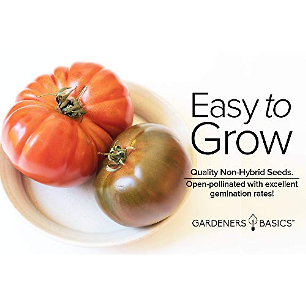 Cherokee Purple Tomato Seeds for Planting Heirloom Non-GMO Seeds for Home Garden Vegetables Makes a Great Gift for Gardening by Gardeners Basics