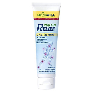 RUB ON RELIEF Fast Acting, Natural Joint and Ache Cream for Muscles, Neck, Back, Joints, Knees and Shoulders