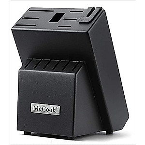 McCook MC59B Steak Knives Set of 6 + McCook Knife MC21Block