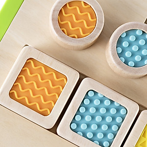 Guidecraft Colorful Tactile Matching Maze - Sensory Memory Game for Toddlers, Soft Touch Textures Children's Toy