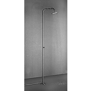 Wayime 87" Separable&Composable Free-Standing Brushed Stainless Steel 304 Rainfall Outdoor Shower