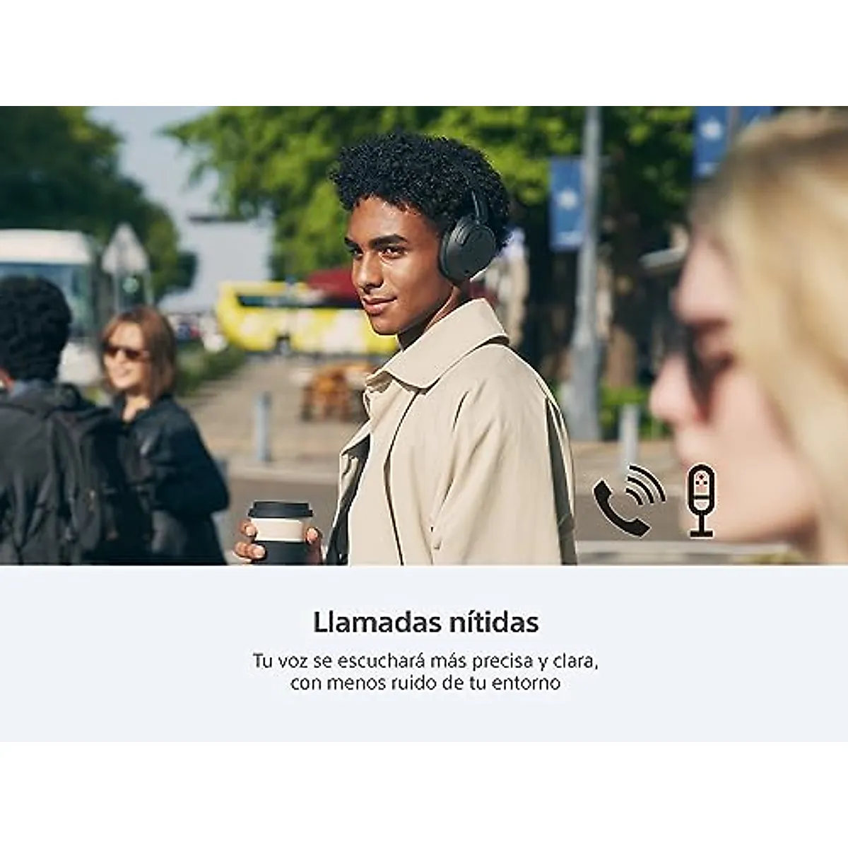 Sony WH-CH720 Noise Canceling Wireless Bluetooth Headphones - Built-in Microphone - up to 35 Hours Battery Life and Quick Charge - White