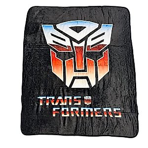 Transformers Hasbro Autobot Symbol 80's Cartoon Printed Plush Throw Blanket