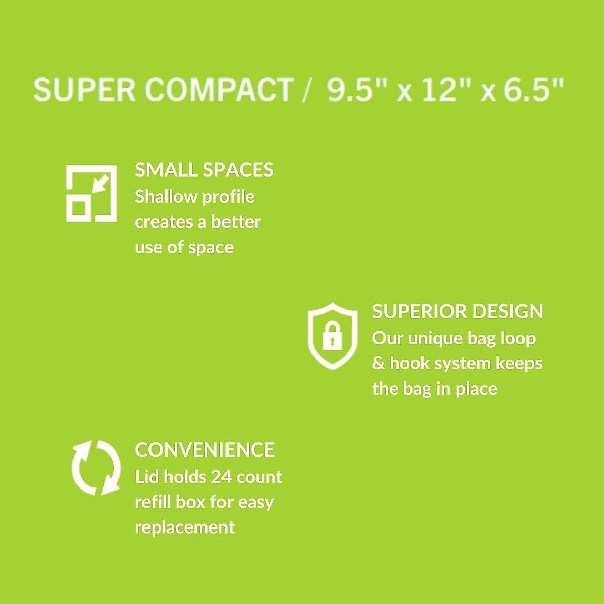 Mid-America Bag 50120 Rack Sack Bathroom Waste Bag