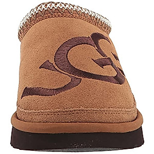 UGG Men's Tasman Logo Slipper, Chestnut/Espresso, 11