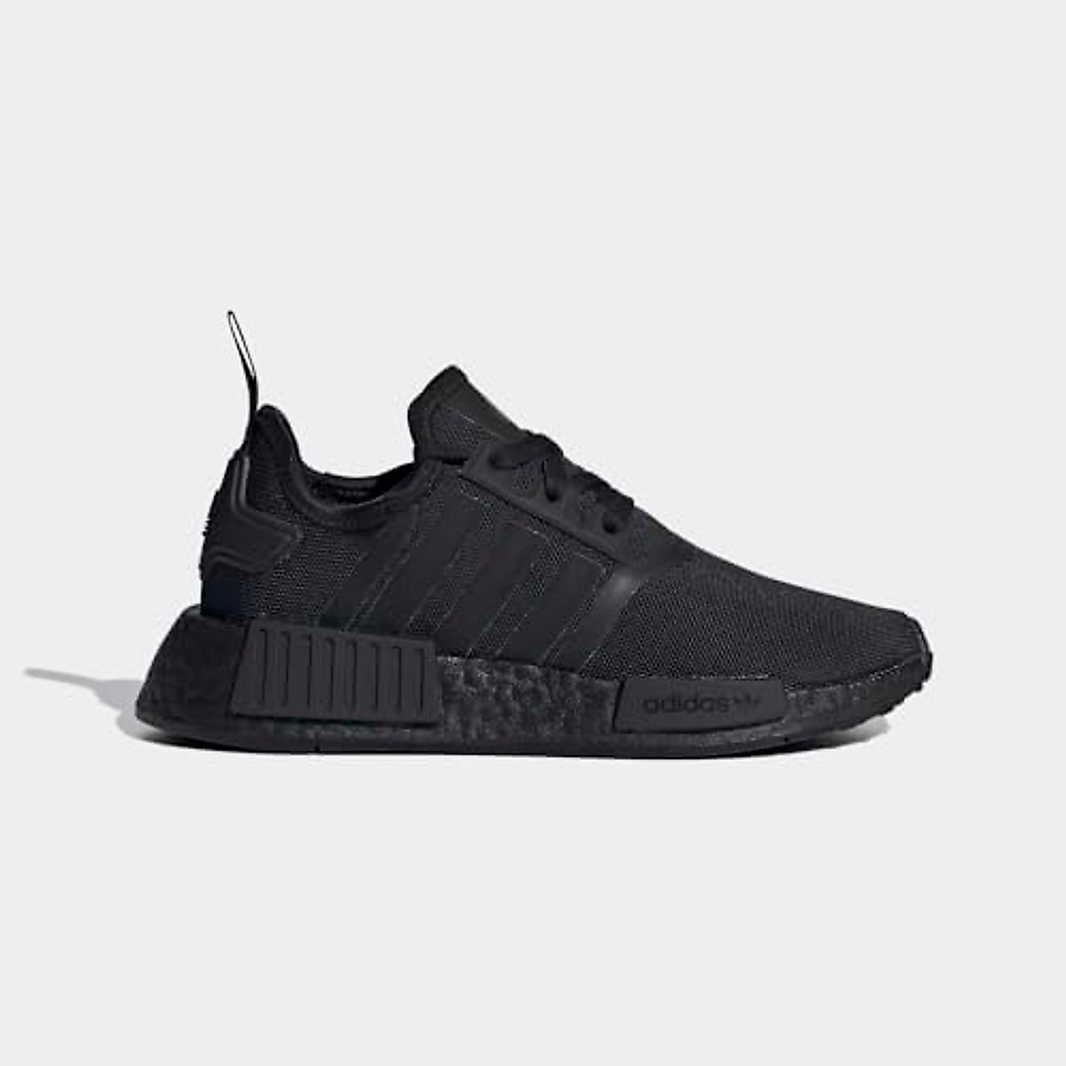adidas Originals NMD_R1's Sneaker, Black/Black/Black, 5 US Unisex Big Kid