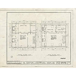 Structural Drawing HABS GA,26-SAV,72- (Sheet 3 of 4) - Hampton Lillibridge House, No. 1, 507 East Julian Street (Moved from 310 East Bryan Street), Savannah, Chatham County, GA 30in x 24in