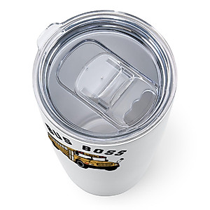 CafePress Bus Boss 16 Oz Stainless Steel Travel Mug 20 oz. Insulated Stainless Steel Coffee Tumbler