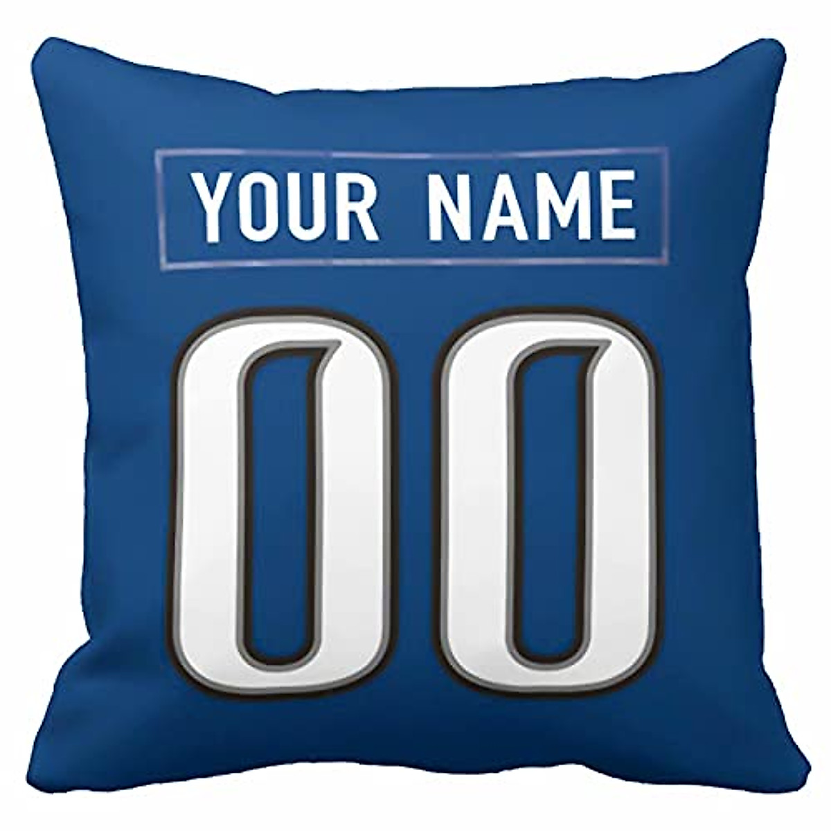 Detroit Throw Pillow Custom Any Name and Number for Men Youth Boy Gift