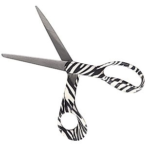 Fiskars Zebra Design 8-Inch Bent Scissors (FSK1945221003)