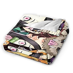 Anime Blanket Merch Ultra Soft Throw Blanket Warm Bed Blanket for Travelling Camping Living Room Sofa Bedroom Decor Gifts 50"x40"