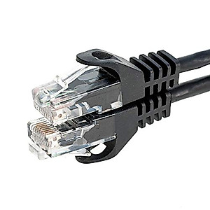 Cables Direct Online 100ft Black Cat5e Ethernet Network Patch Cable Internet Wire for Modem, Router, Pc, TV, Consoles