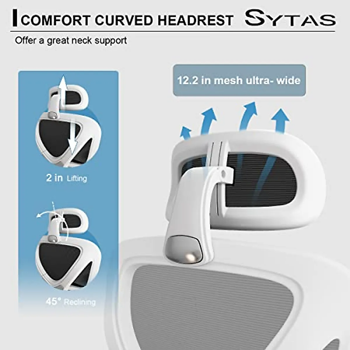 Sytas Ergonomic Home Office Chair, Desk Chair with Lumbar Support, Ergonomic Computer Chair High Back