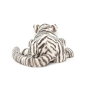 Jellycat Sacha Snow Tiger Stuffed Animal, Really Big 22.5 inches | Big Cat Plush Toy | Classic Children's Gift
