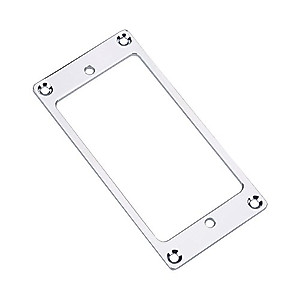 2Pcs Pickup Frame Mounting Rings Metal Humbucker Pickup Ring Electric Guitars Replacement Parts(Silver)