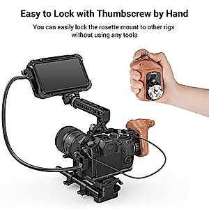 SmallRig Rosette Side Handle with Record Start / Stop Remote Trigger for Sony Cameras , for Panasonic Cameras , for Fujifilm Cameras ,for Z CAM Cameras 3324