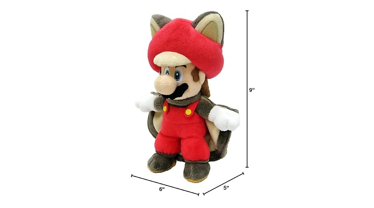 Flying Squirrel Mario Plush - Little Buddy Toys