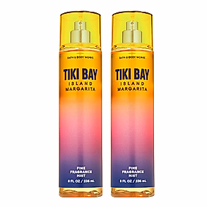 Bath and Body Works Tiki Bay Island Margarita Fine Fragrance Mists Pack Of 2 8 oz. Bottles (Tiki Bay Island Margarita)