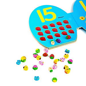 300PCS Assorted Mini Novelty Pencil Erasers for Kids,Fun Cute Bulk Fruit Animals Collection Erasers for Classroom Student Prize Homework Awards Party Gifts School Supplies