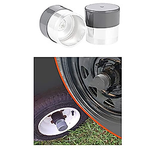FDXGYH 4 Pcs 1.98-Inch Bearing Bars Cover Bearing Rubber Caps Trailer Wheel Hub Dust Covers Replacement Bearing Protector