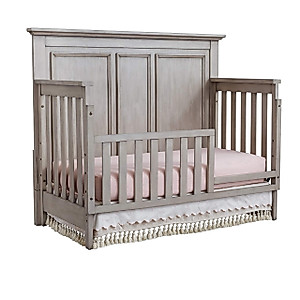 Oxford Baby Kenilworth Crib to Toddler Bed Guard Rail Conversion Kit, Stone Wash, GreenGuard Gold Certified
