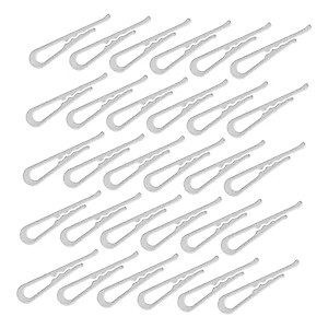 MUSISALY 200pcs Shirt Pin Sheer Pants Folding Ties Clips Socks Clamps Costume Shirt Alligator Hair Clips Dress Shirt Clips Clear Clothes Clips Shirt Packing Clip Garment Clip White Plastic