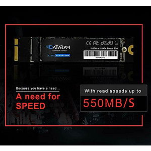 Dataram Ultimate 512GB SSD Upgrade Solution with Tools & External SSD Enclosure for Apple MacBook Air EMC 2558 & EMC 2559, SATA-III M.2 2280 Internal SSD (512GB)