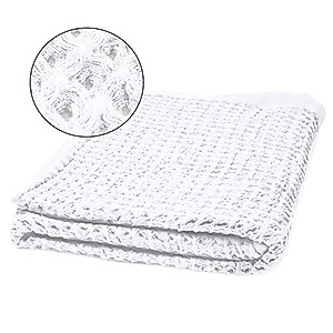 SUTERA - Waffle Hand Towel for Bathroom, Luxury Bath Towels Infused with Silver Ions, Ultra Soft Absorbent Quick Drying Design Shower Towels, Lightweight Californian Pima Cotton Fiber - White