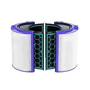 TP04 Filter Replacement Compatible with Dyson TP04 / HP04 / DP04 Air Purifier, 360 Combi Glass HEPA Carbon Filter