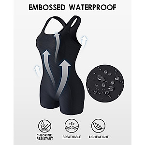 beautyin Women Bathing Suit One Piece Water Aerobic Lap Swim Training Swimsuit
