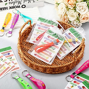 Cunno 36 Sets Fruit of The Spirit Gifts Set Bulk Religious Fruit Bible Verse Cards Christian Fruit Keychains Organza Bags Holy Week Gift for Christmas Graduation Church Sunday School Party Favor