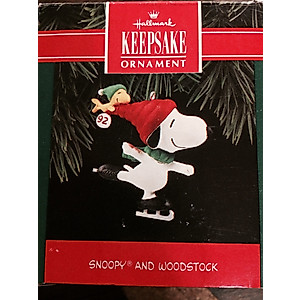 QX5954 Snoopy and Woodstock 1992 Hallmark Keepsake Ornament